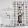 Farm Groundhog Butterfly Shower Curtain Set, Waterproof Shower Curtains ...