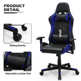 MoNiBloom Ergonomic Video Gaming Chair Game Reclining High Back Racer ...