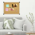 AGCAN Small Bulletin Board 17" x 13" Tack Board for Wall Aluminum ...