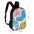 Abstract Colorful Doodle Shapes Backpack, Travel Backpack, Casual ...