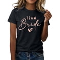 Boho Tops for Women Letter Print Crew Neck Short Sleeve Beach ...