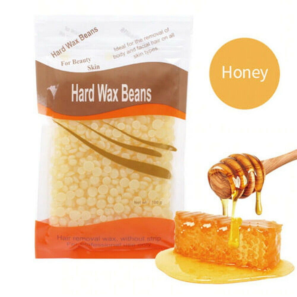 200g Natural Hard Wax Beans Beads for Painless Body Hair Removal Waxing ...