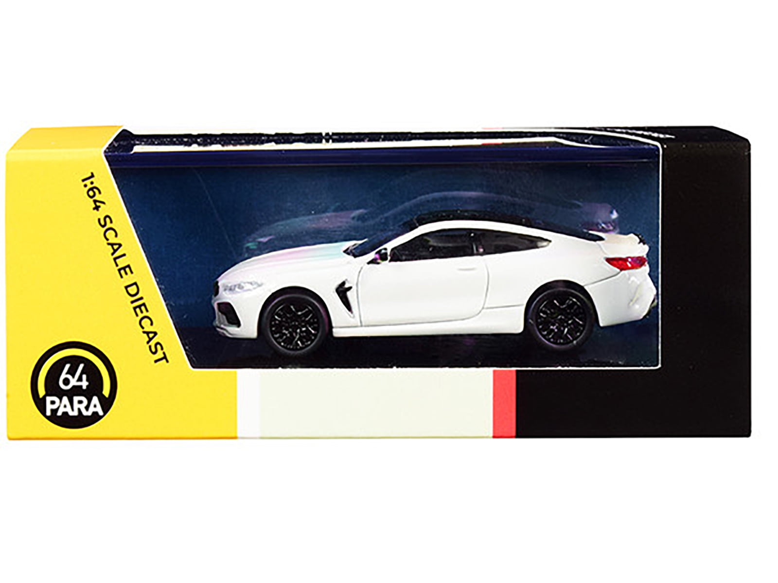 Diecast BMW M8 Coupe Alpine White with Black Top 1/64 Diecast BMW M8 Coupe Alpine White with Black Top 1/64