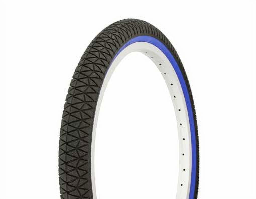Tire Duro 20" x 1.95" Black/Blue Side Wall HF-884. bicycle tire, bike ...
