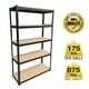 Bowoshen 70" x 35" x 16" Garage Shelving Unit, 5-Tier Shelves Boltless ...