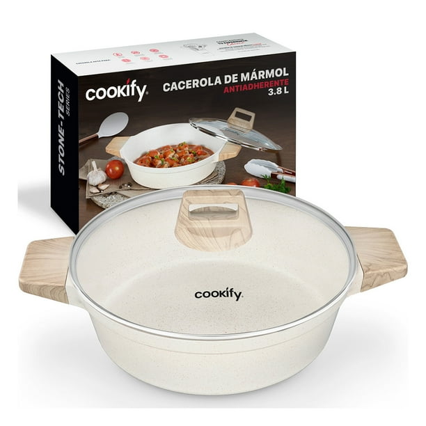 Olla Cacerola de Aluminio con Revestimiento Antiadherente Libre de PFOA ...