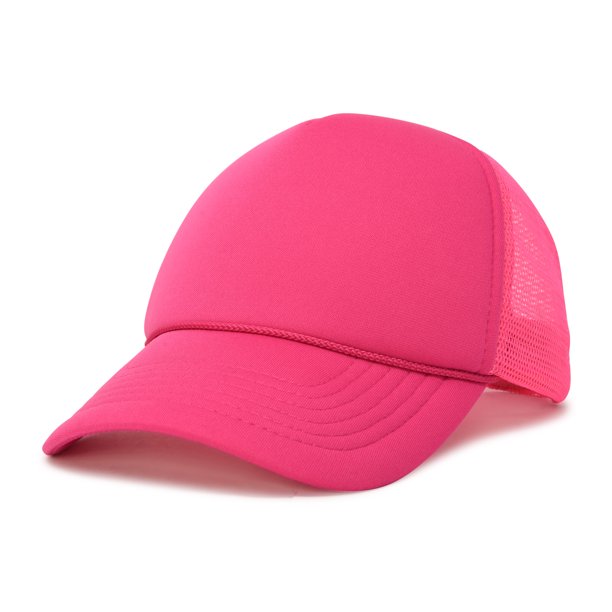 DALIX - DALIX Neon Trucker Caps Adjustable Snapback Hat in Hot Pink ...