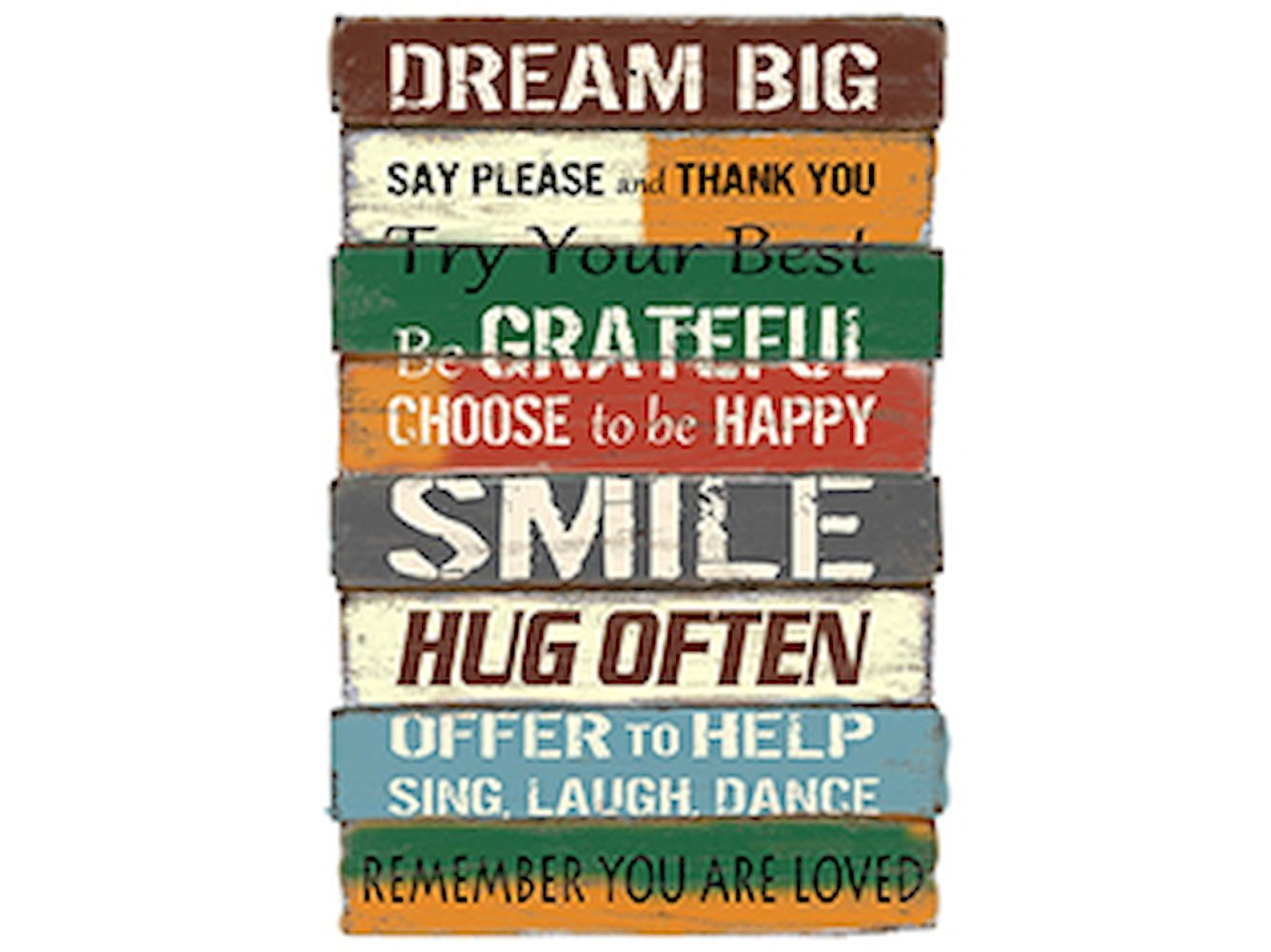 "House Rules Staggered " Wooden Sign - Walmart.com