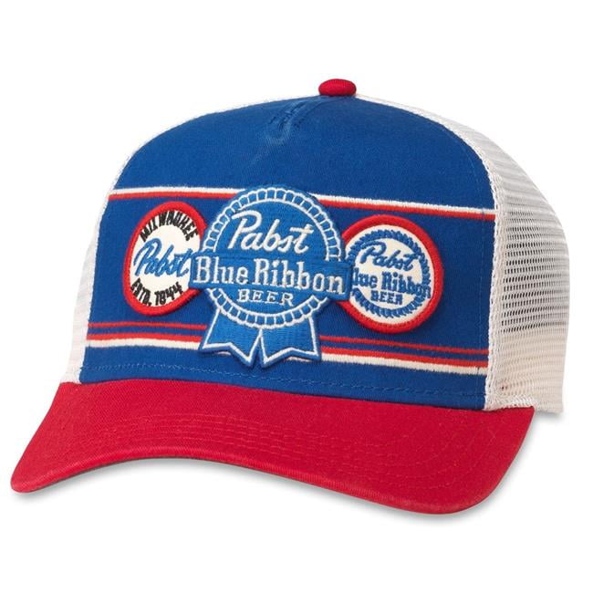 Pabst Blue Ribbon 49904 Pabst Blue Ribbon Beer Vintage Mesh Trucker Hat ...
