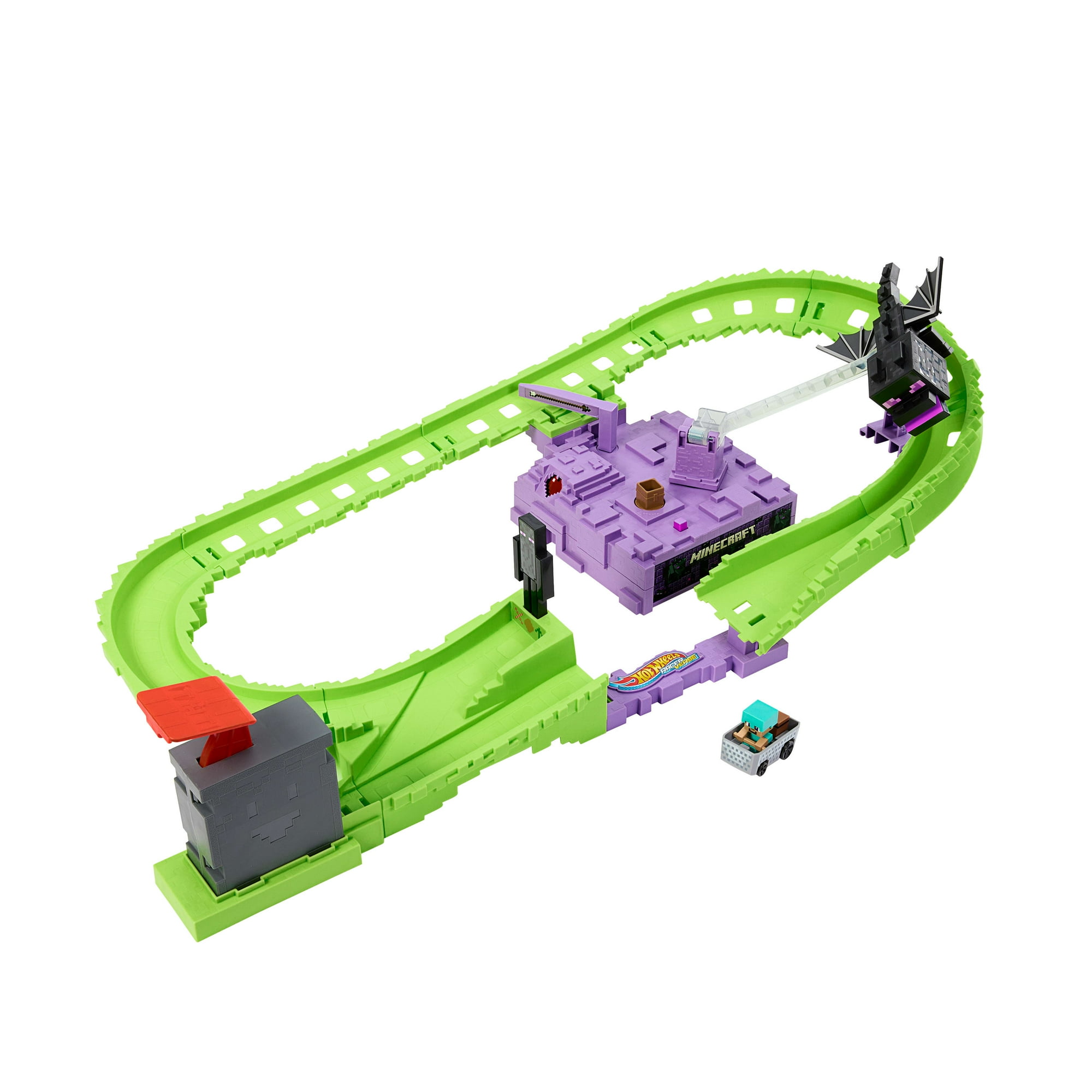 Click here for Hot Wheels Racerverse Minecraft Track Set & Die-Ca... prices