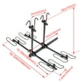 Kojem Foldable 4 Bike Platform Hitch 200 lbs Bike Mount Carrier Rack ...