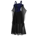 Pntutb Clearance Womens Plus Size Dresses Solid Patchwork Cold Shoulder