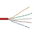 CAT6 Ethernet Cable, UTP, CMP plenum rated, Red, 1000 Ft - Walmart.com