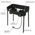 UBesGoo Heavy Duty Portable Propane 150,000 BTU Double Burner Outdoor ...