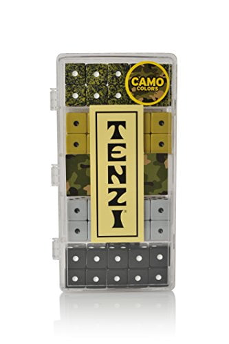 Tenzi Select - The Fast-Paced Dice Rolling Game in Fun Patterns - Camo ...