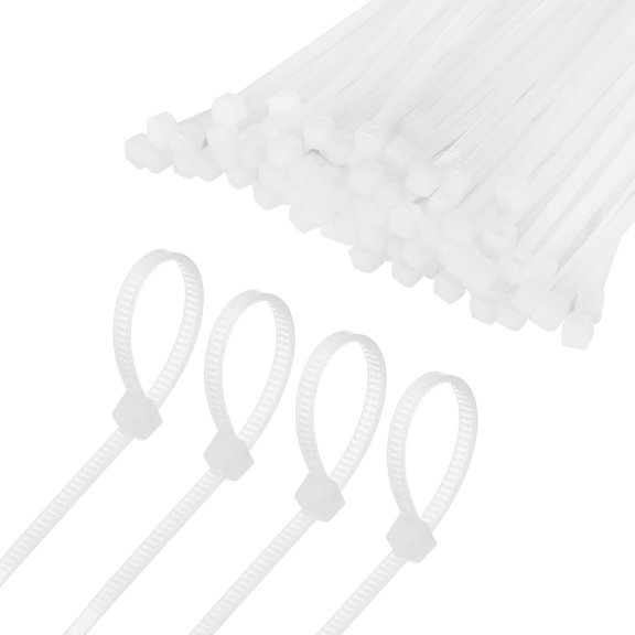 Brock 1000 Pc Bag Natural White Nylon 4" Cable Zip Ties Self Locking ...