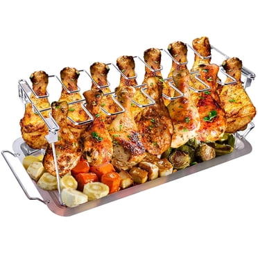INTSUPERMAI 3 Tier Stainless Steel BBQ Grill Oven, Outdoor Rotisserie ...