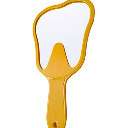 Office Hand Chairside Molar Tooth-shaped Patient Face Mirrors Plastic ...