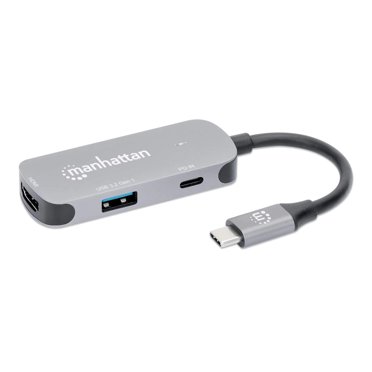 Manhattan USB-C to HDMI & VGA 4-in-1 Docking Converter with Power ...