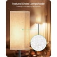 64.6" Floor Lamp, Pole with Foot Switch, Modern Standing Lamp Lampshade ...