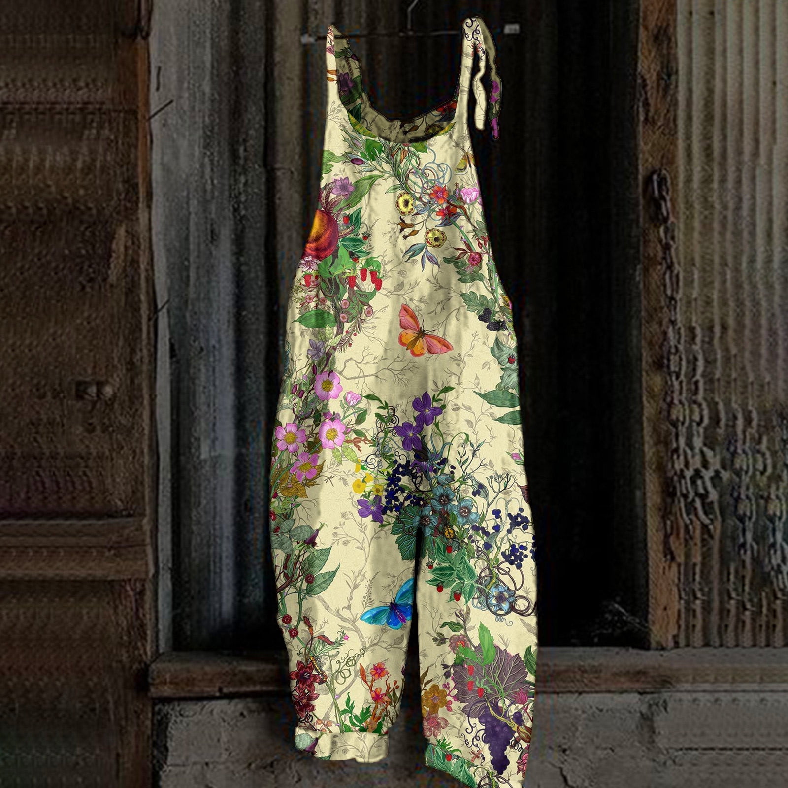 Women's Hippie Overalls,Boho Overalls for Women Elegant 2023 Loose Fit ...