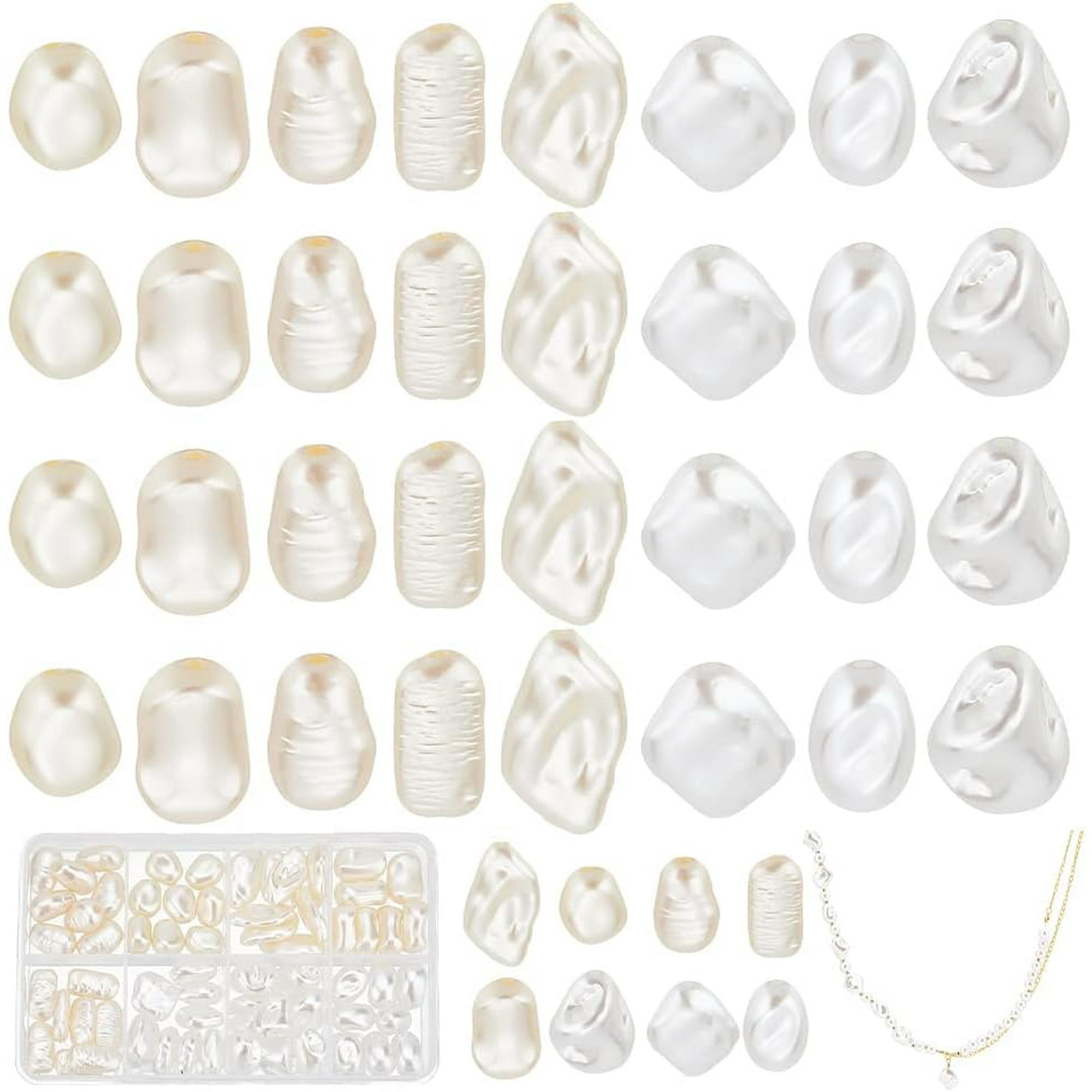 Click here for Nobrand 64pcs Freshwater Pearl Beads 8 Style Irreg... prices