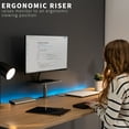 Universal Clamp-on Ergonomic Computer Monitor and Laptop Riser Desk ...