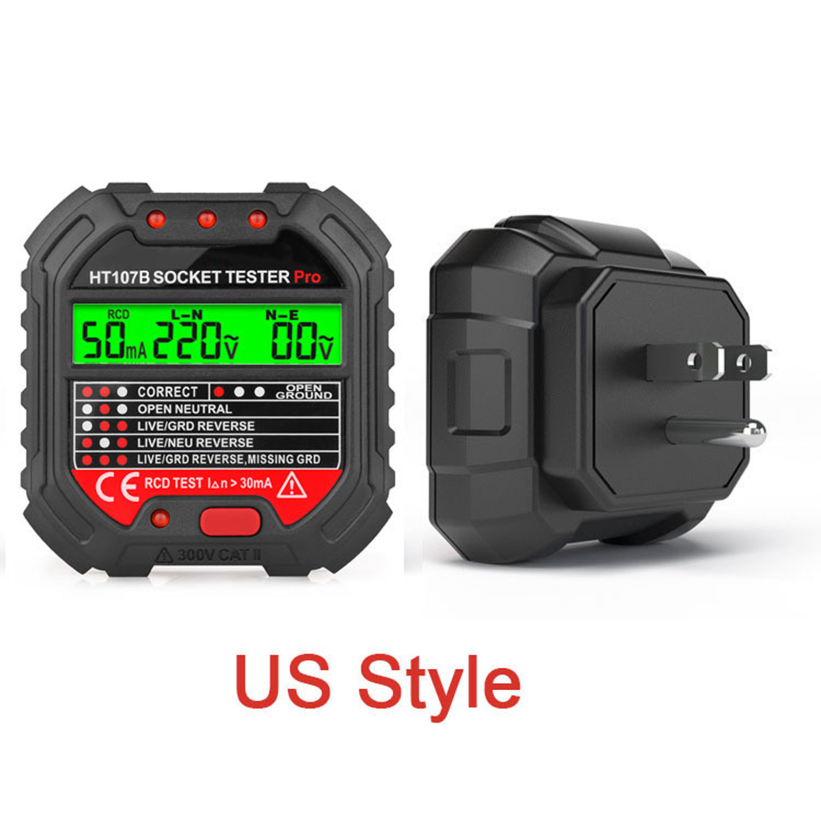 Buy Younar HT107B Socket Detector - GFCI Socket Tester with Voltage ...