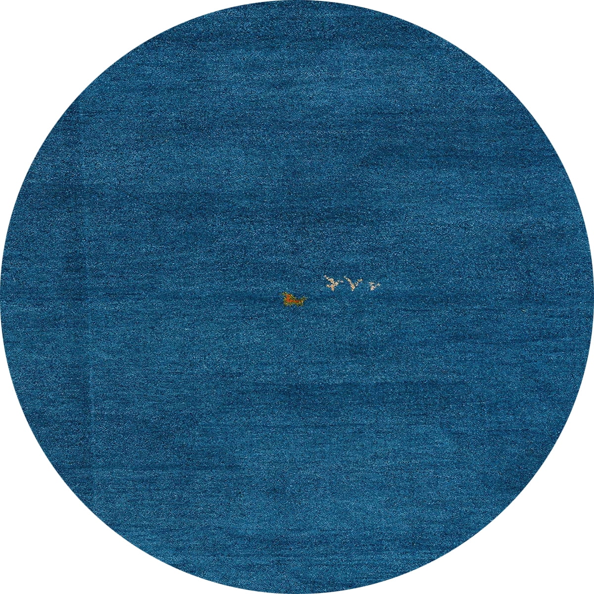 Ahgly Company Indoor Round Abstract Blue Abstract Area Rugs, 5' Round ...