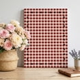 Country Star Canvas Wall Art for Living Room, Berry Red Buffalo Plaid ...