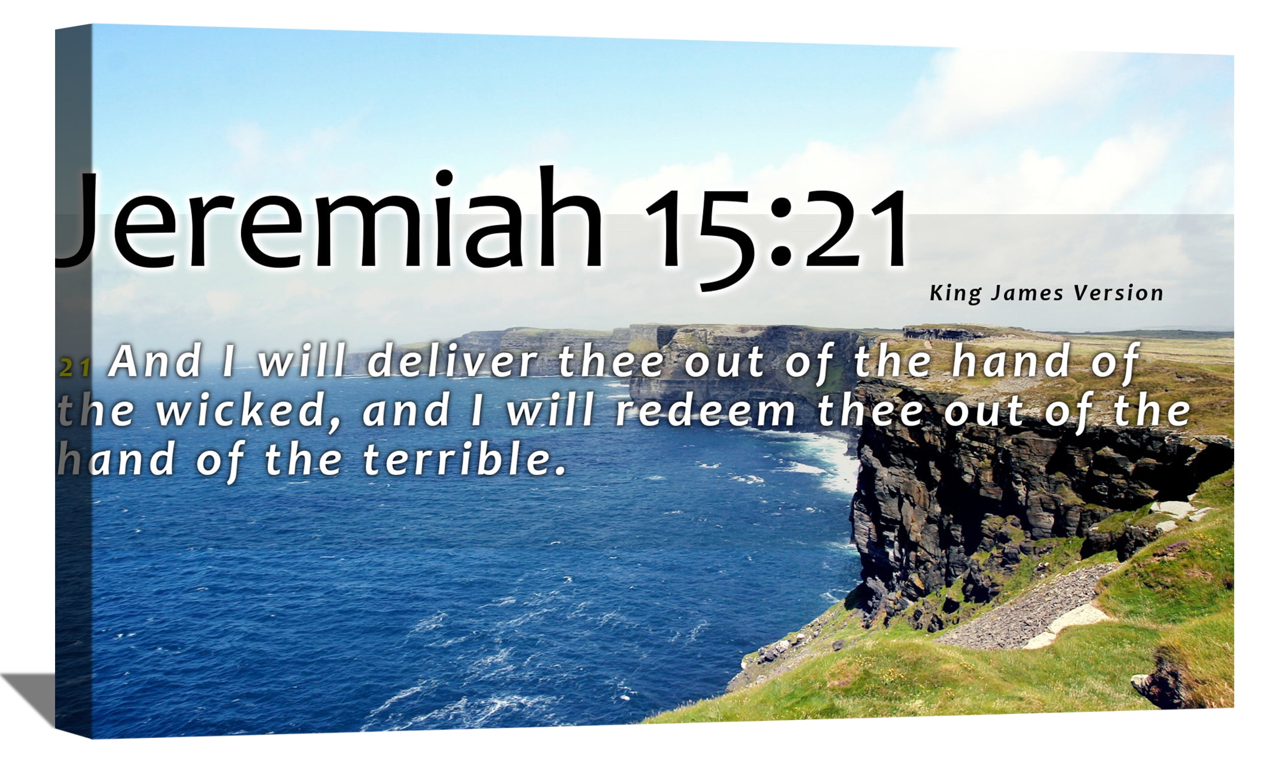 Jeremiah 1521 Inspirational Christian Artwok Bible Verse Quotes Canvas ...