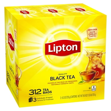 Lipton Natural Regular Black Tea Bags, 100 Ct - Walmart.com