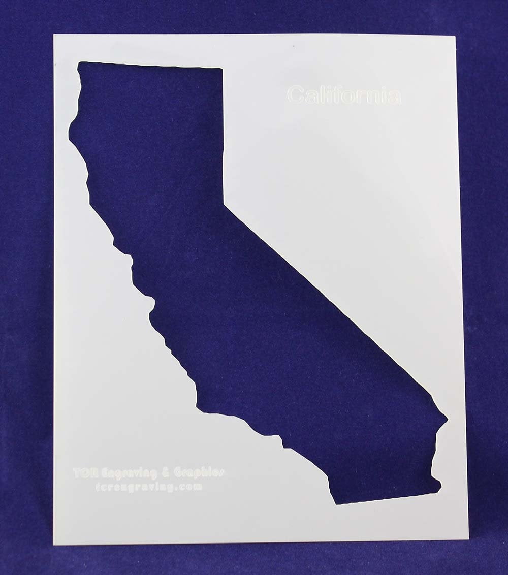 State of California Stencil 14 Mil 8" X 10" Painting /Crafts/ Templates ...