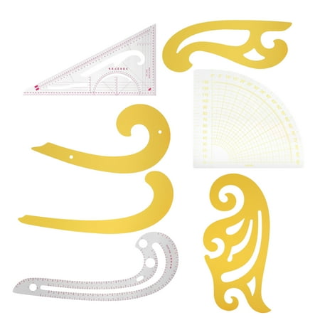 Plotting Scale Sewing Tools 7pcs Sewing Rulers Kit French Curve ...