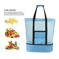 Yunnyp Mesh Beach Bag and Totes，Large Capacity Detachable Tote Bag ...