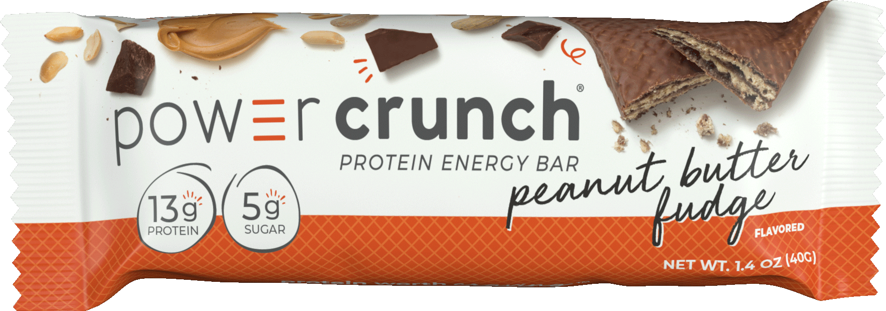 Buy Power Crunch ORIGINAL Protein Energy Bar Peanut Butter Fudge , 7 oz ...