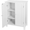 Bathroom Floor Storage Cabinet, Stand Wooden Side Organizer Cabinet ...