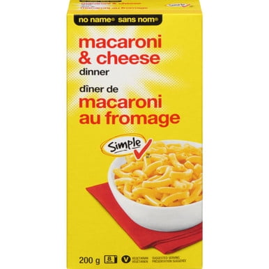 NO NAME Macaroni & Cheese Dinner 200g/7.1 oz. Box, {Imported from ...