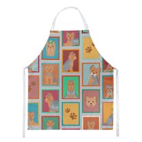 Lots of Black and Tan Pomeranian Apron 27 in x 30 in - Walmart.com