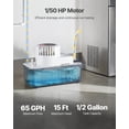 VEVOR Condensate Removal Pump, 1/50 HP, 65 GPH, 15 ft Lift, 1/2 Gal ...