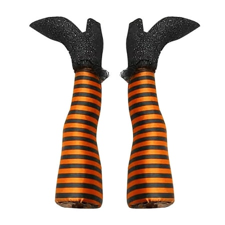 wuaynoat 2 Pieces Witch Legs Realistic Scary Foam Artificial Limbs ...