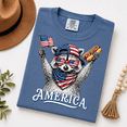4th Of July Comfort Colors Shirt, America Raccoon Hotdog Flag Tee ...