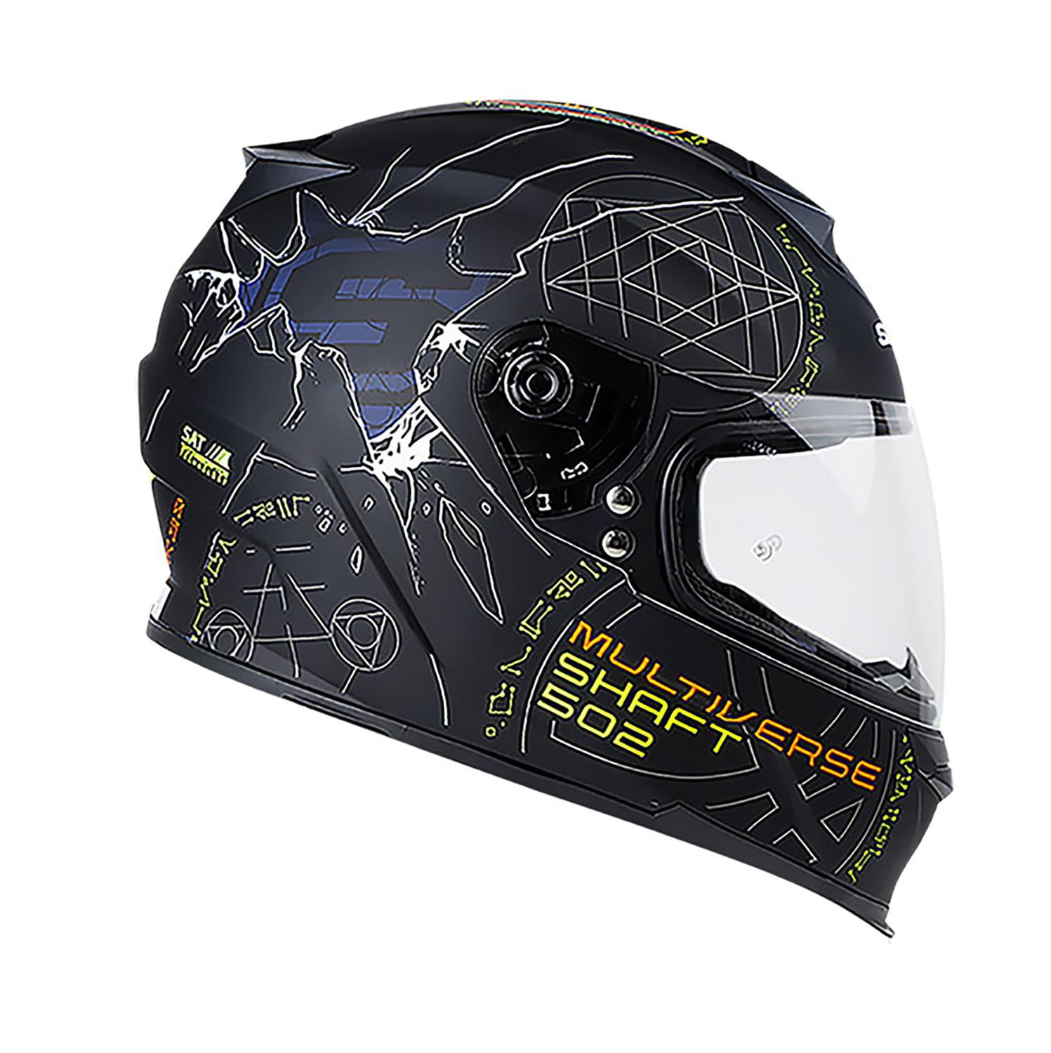 Casco Shaft Sh502 Negro Amarillo Mate Supreme Cerrado negro XL SHAFT ...
