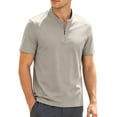 COSFO Men's T Shirts Summer Short Sleeve Solid Workout Shirt Solid ...