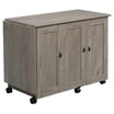 Pemberly Row Expandable Hobby Storage, Engineered Wood, Drop-Leaf Craft ...