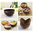 Coconut Bowl for Serving Natural Wooden Shell Bowl, Reusable Bowl ...