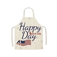 4th Of July BBQ Apron Adjustable Kitchen Cooking Apron Oil Proof Stain ...