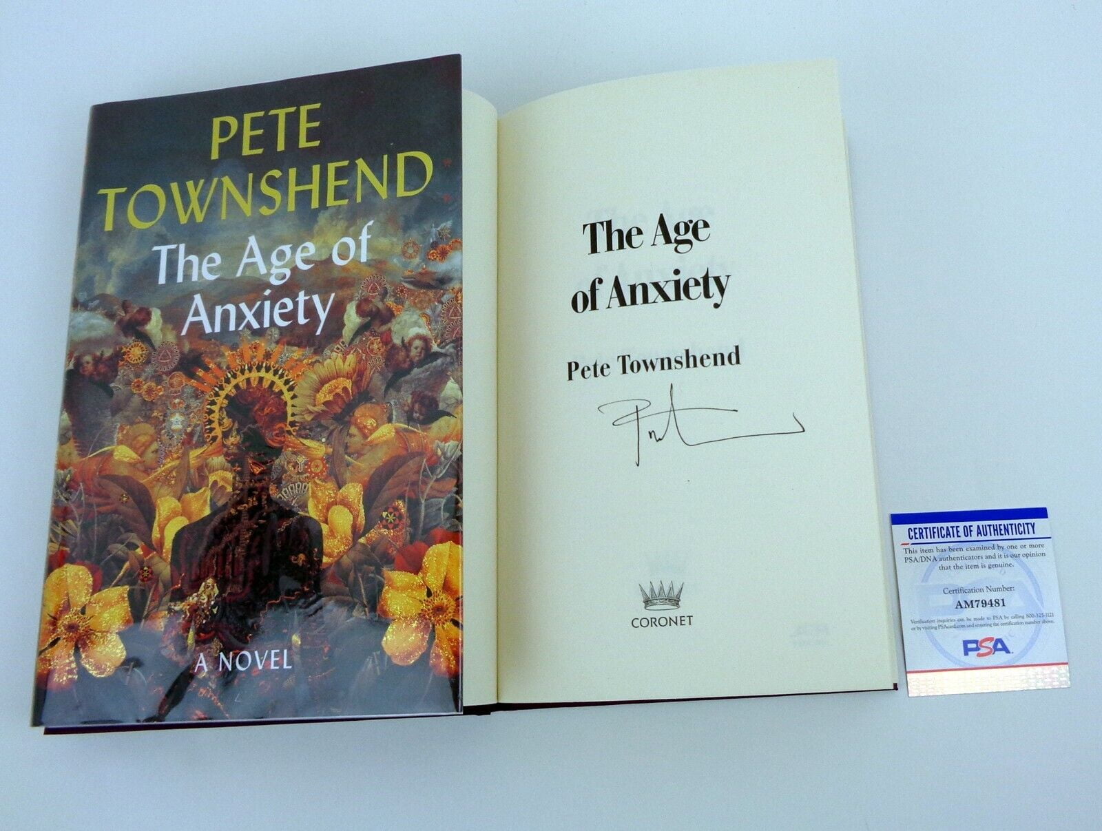 Pete Townshend The Who Signed Autograph The Age of Anxiety Book PSA/DNA ...