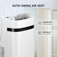 KissAir 12,000 BTU Portable Air Conditioner, 3-in-1 Cooling for 500 Sq ...