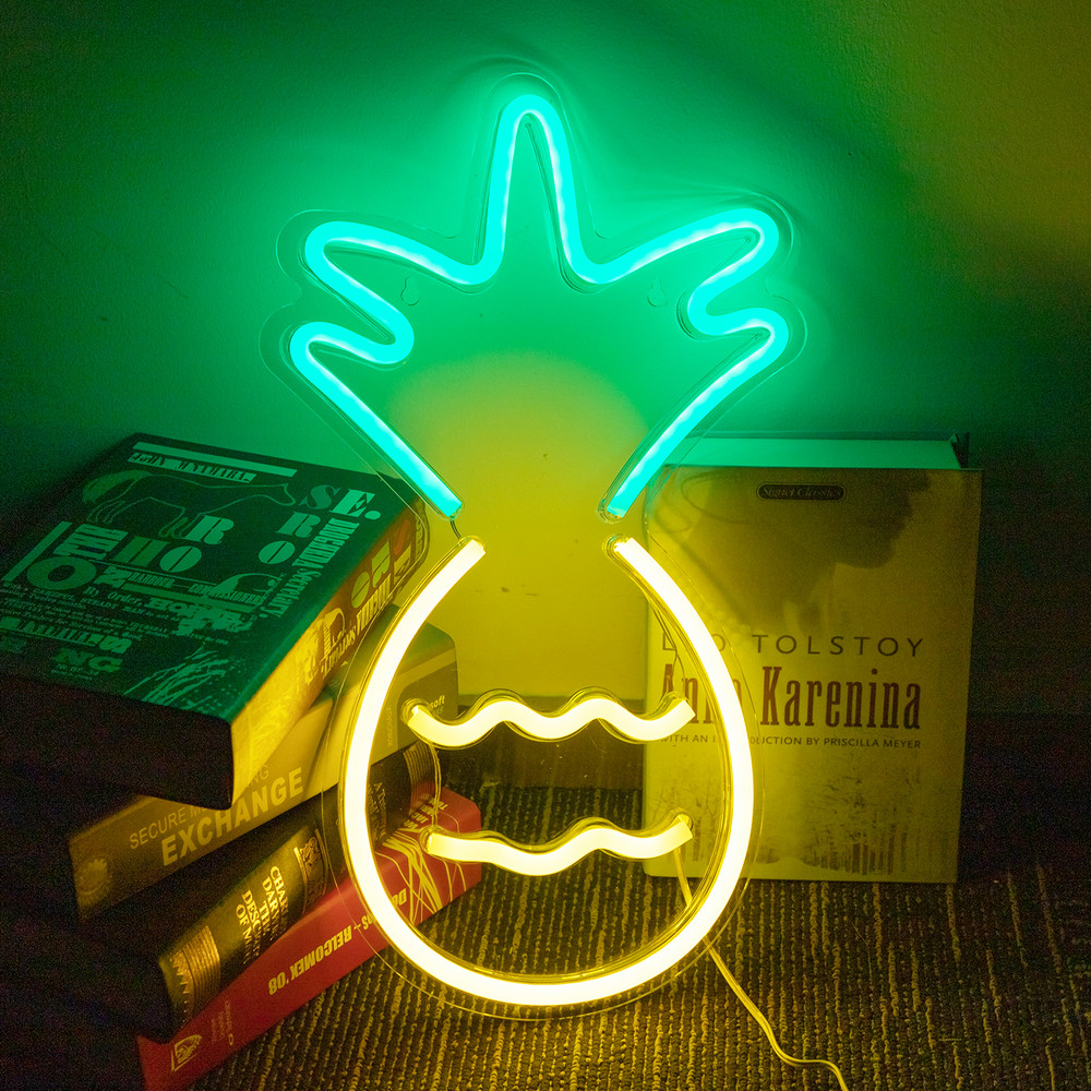 Rosnek 13'' To 18'' LED Neon Light Sign With Transparent Acrylic Back ...